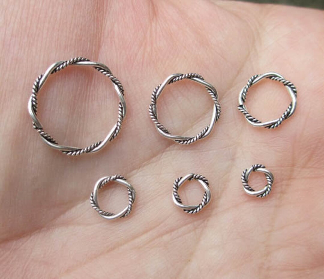 Sterling Silver Twisted Rings - You Choose the Size and Quantity - Etsy