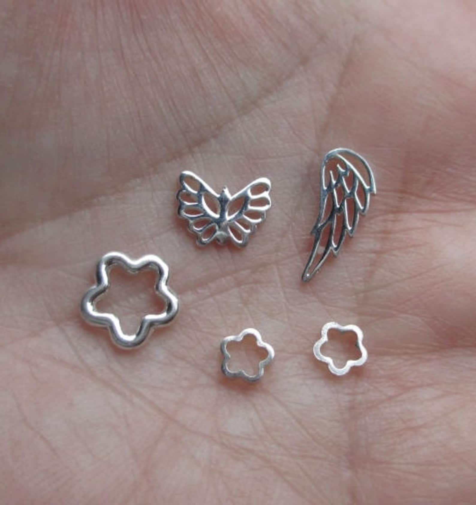 Sterling Silver Tiny Embellishments Accents or Solderable - Etsy