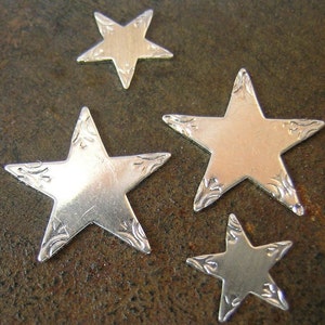 Sterling Silver Design Stars - Etsy