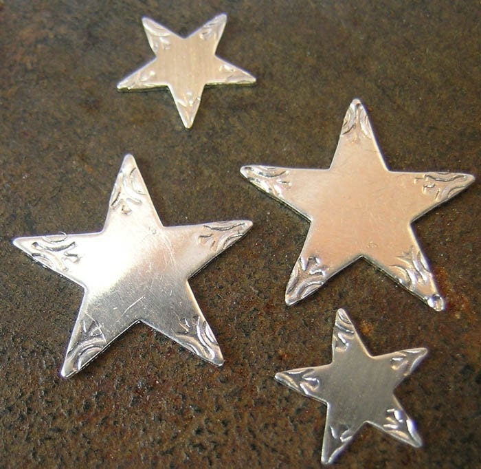 Sterling Silver Design Stars - Etsy