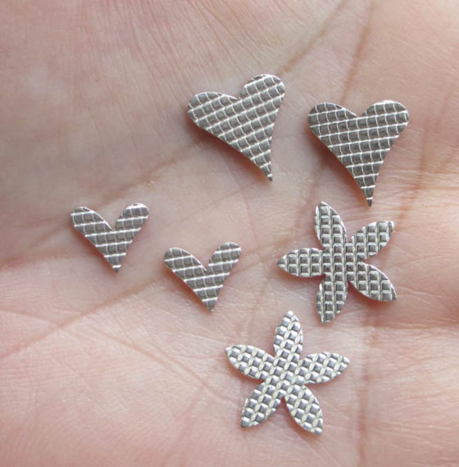 Sterling Silver Design Heart Flower or Small Heart - Etsy