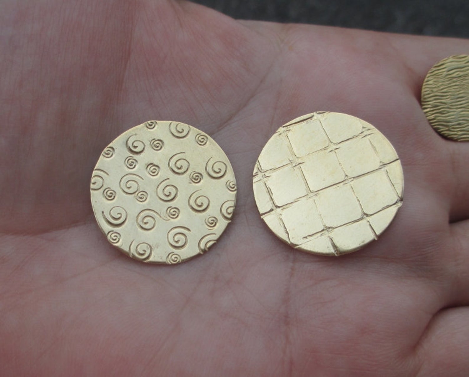 Gold Filled Design Disc or Washers You Choose Which One - Etsy