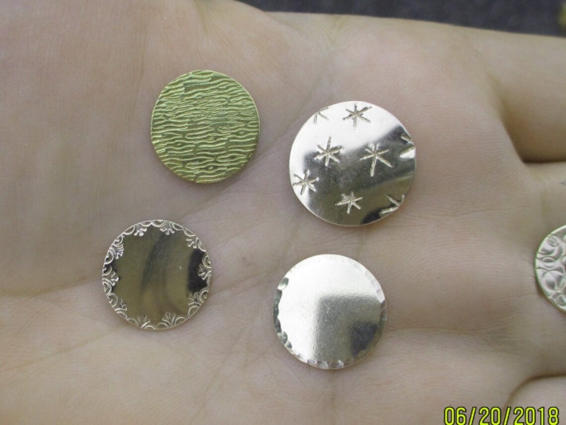 Gold Filled Design Disc or Washers You Choose Which One - Etsy