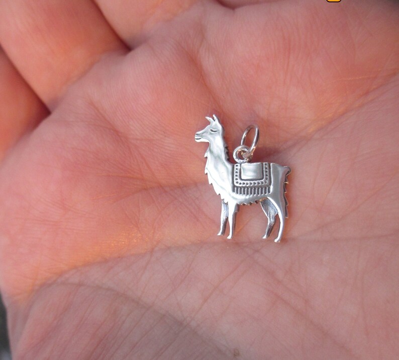 Sterling Silver Llama Earrings Llama Charm or Elephant Charms - Etsy