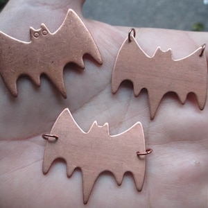 Large Copper Bat Charm/stamping(one Bat) or Necklace - Etsy