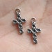 Sterling Silver Cross Link, Argentium Small Crosses or Sterling Basket ...
