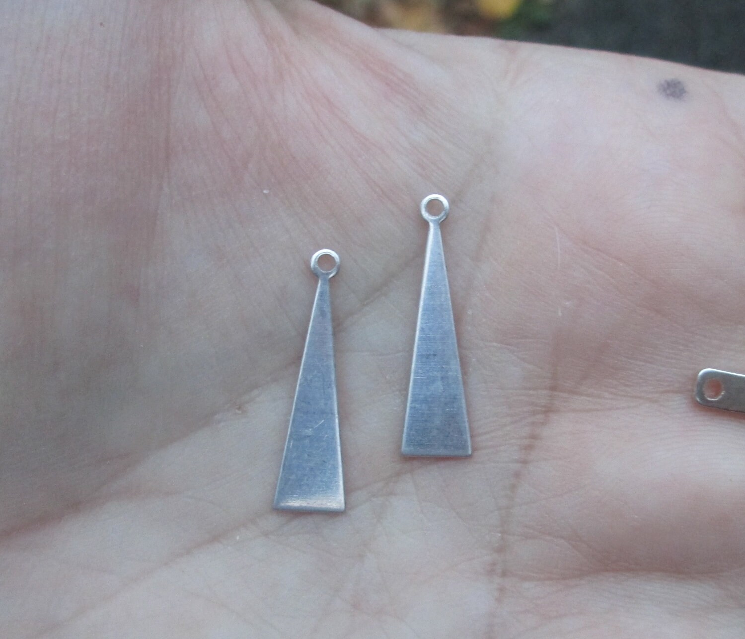 Sterling Silver Triangles12mm 15mm and 19mmdiamond Shape | Etsy