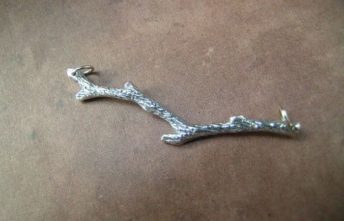 Sterling Silver Branch Pendantone Bronze Branch or Branch | Etsy