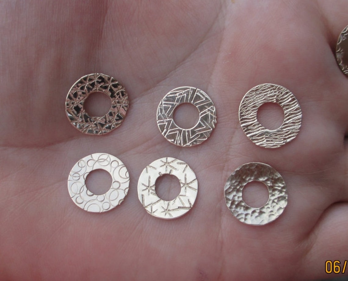 Gold Filled Design Disc or Washers You Choose Which One - Etsy