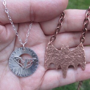 Large Copper Bat Charm/stamping(one Bat) or Necklace - Etsy