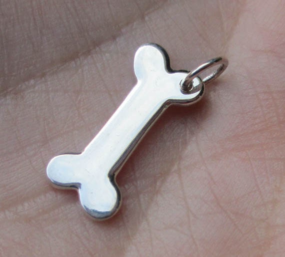Sterling Silver Dog Bone charmone charmYou choose which one | Etsy