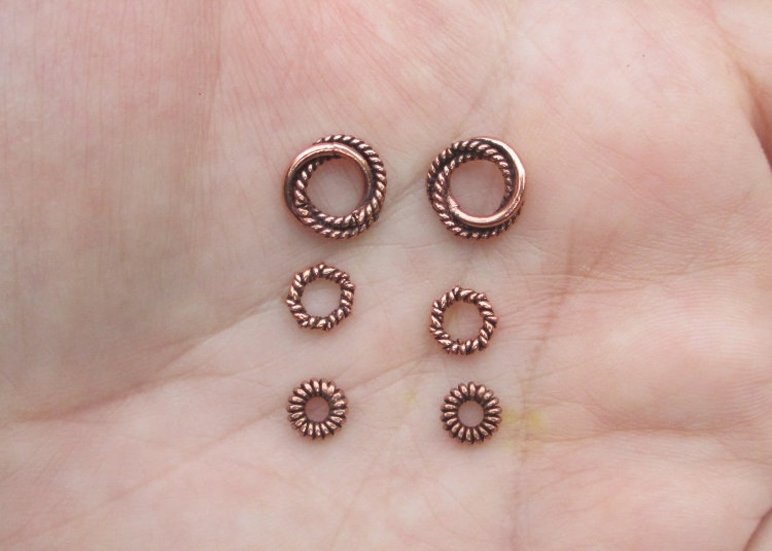 Copper Twisted Rings You Choose Which One | Etsy