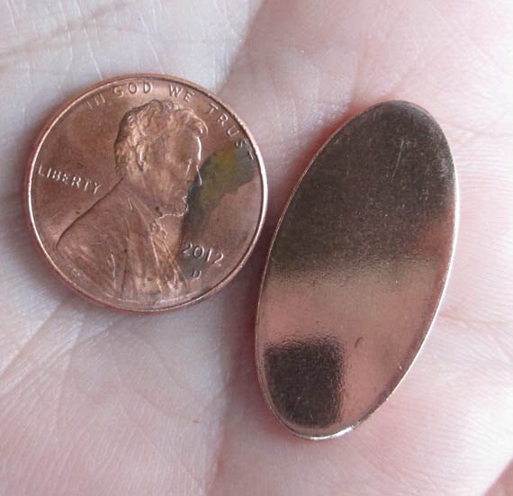 Copper Oval Stampings2 Ovals18 Gauge - Etsy
