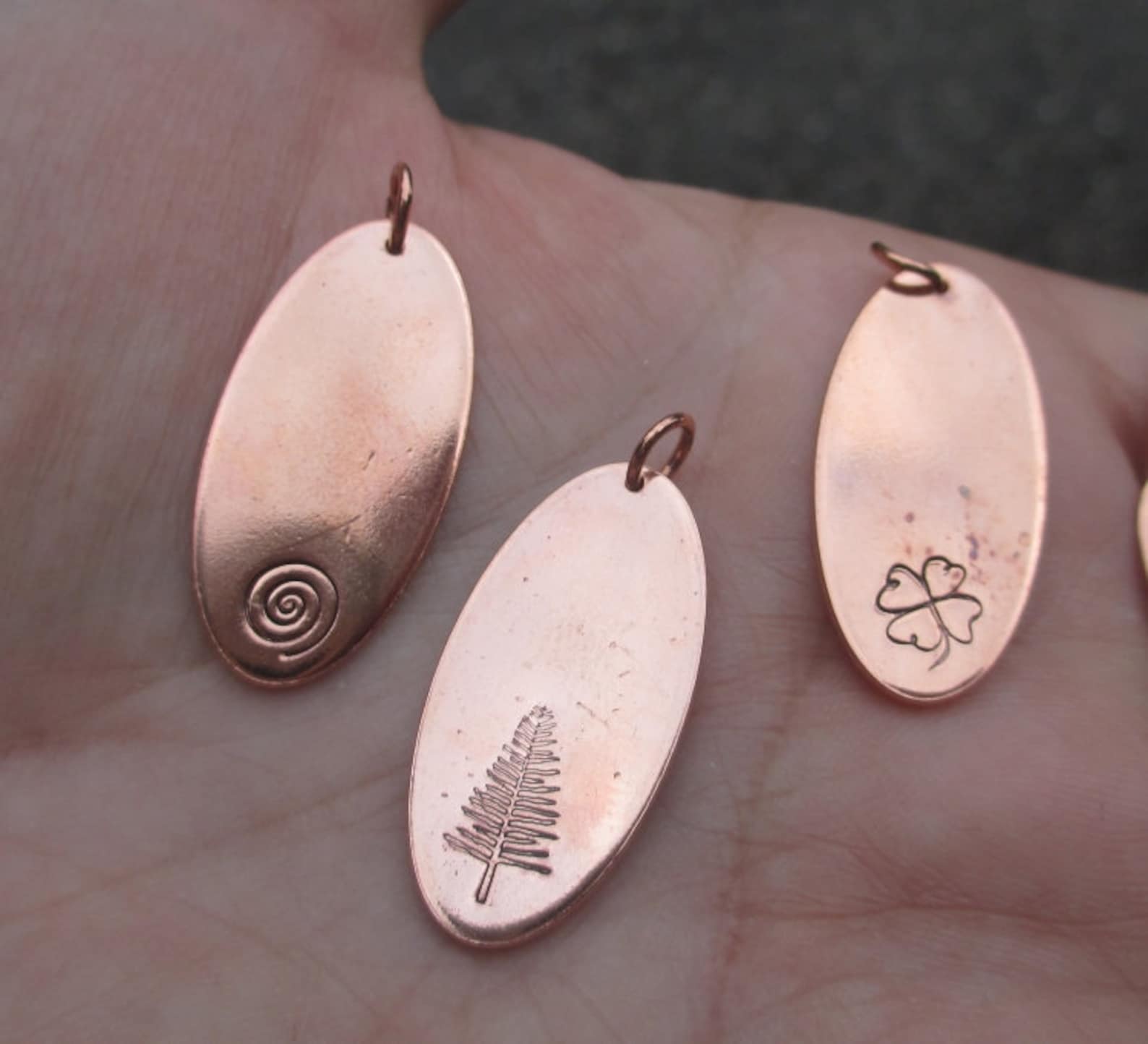 Copper Oval Stampings2 Ovals18 Gauge - Etsy