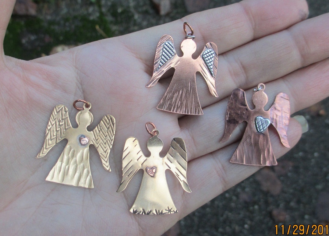 Copper or Brass Angels - Etsy