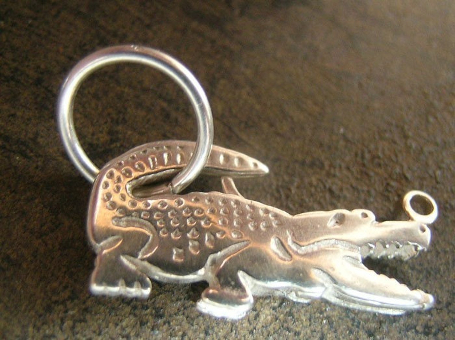 Sterling Silver Alligator Lizard Dolphinelephant or Cat - Etsy