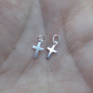Sterling Silver Small/tiny Crosses(1,4,6,10 or 12 Cross Charms) - Etsy