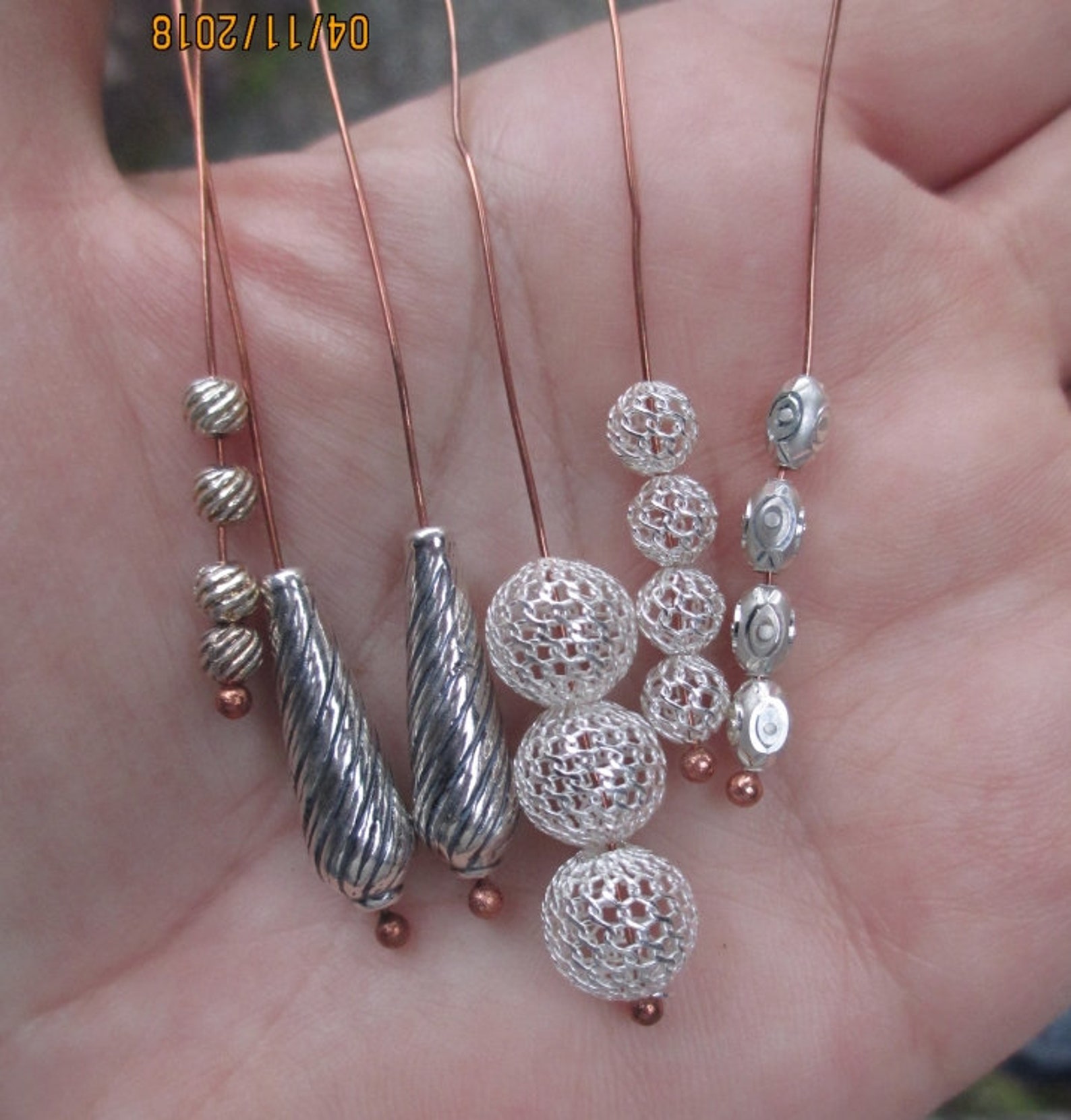 Sterling Silver Round Mesh Beads Tube Beads or Small Round - Etsy