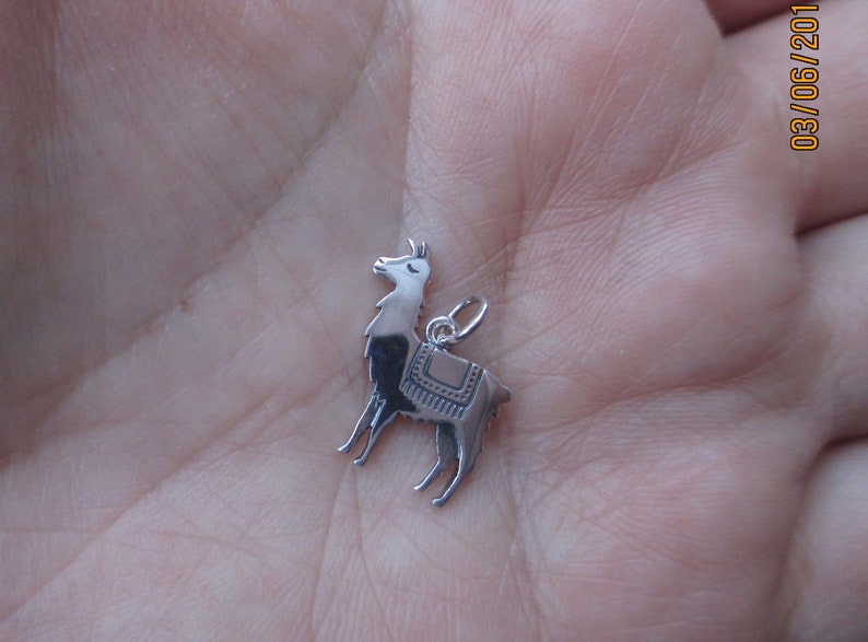 Sterling Silver Llama Earrings Llama Charm or Elephant Charms | Etsy