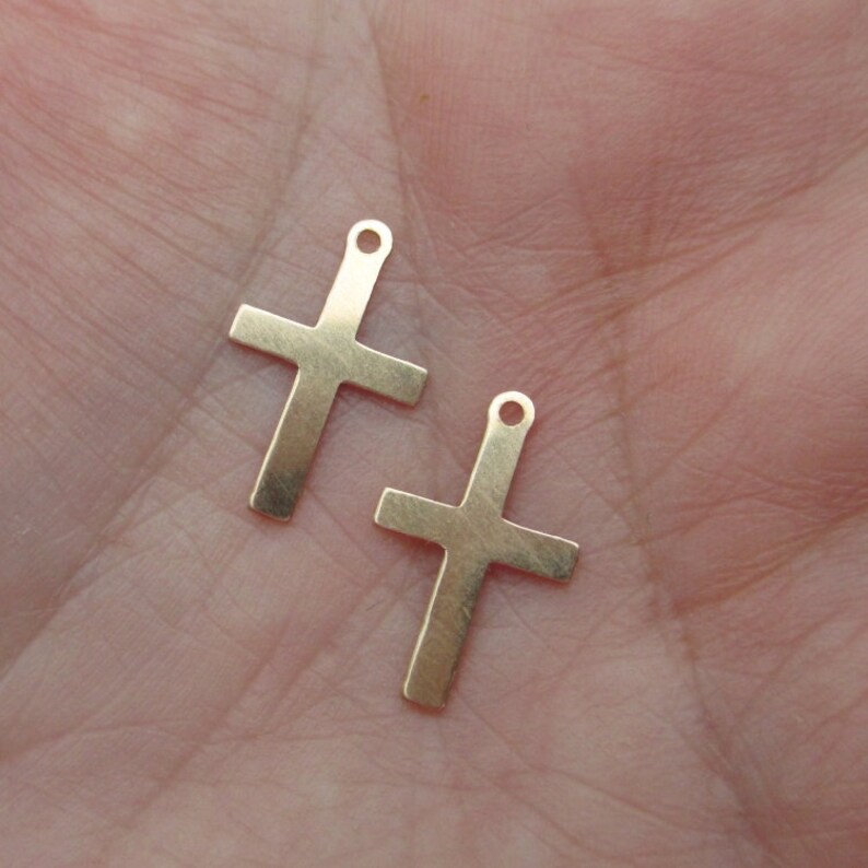 Gold Filled Small Cross Charms - You Choose Which Size,style and the ...