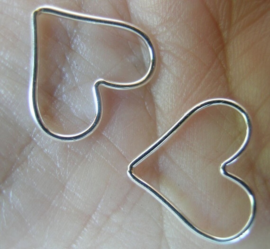 Sterling Silver Heart Frames 2 Sizes - Etsy