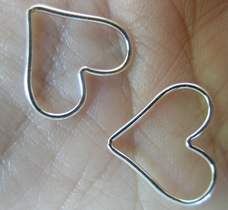 Sterling Silver Heart Frames 2 Sizes - Etsy