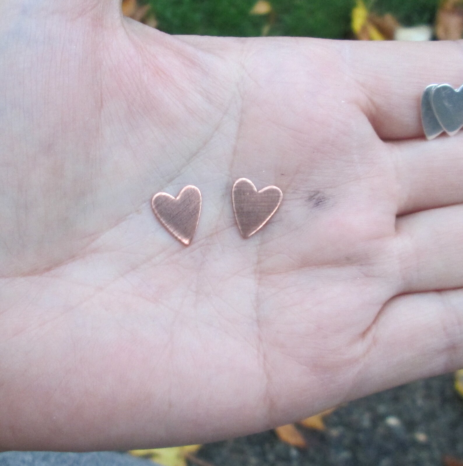 Gold Filled Sterling Silver Copper or Copper Print Long - Etsy