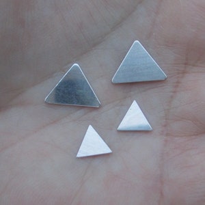 Sterling Silver Triangles(12mm, 15mm, and 19mm),diamond Shape, and ...