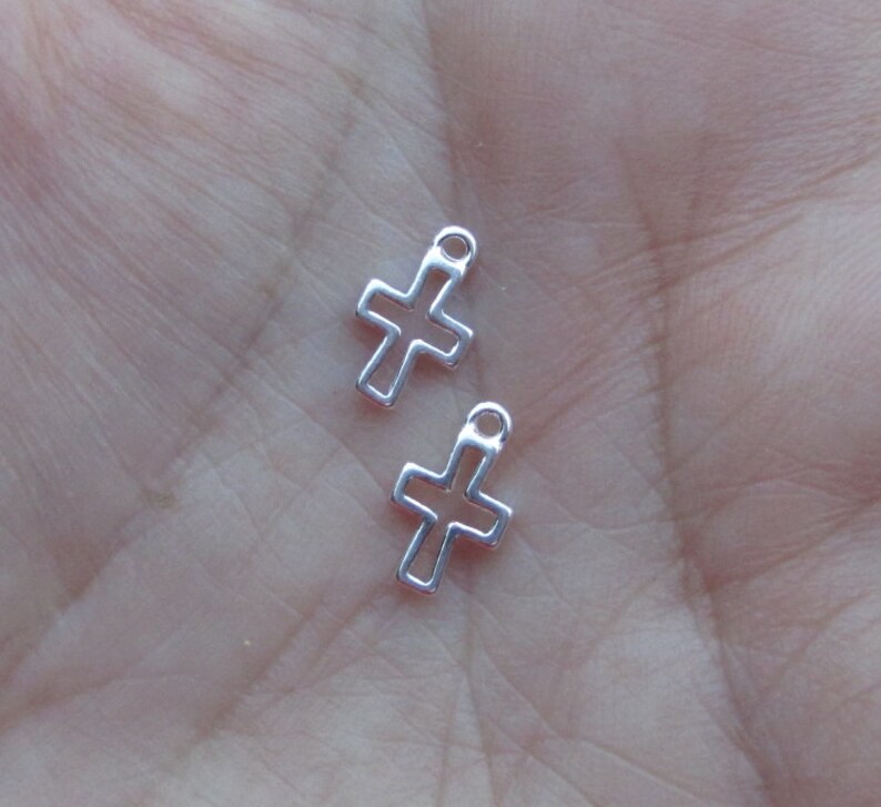 Sterling Silver Small/tiny Crosses You Choose the Quantity and - Etsy