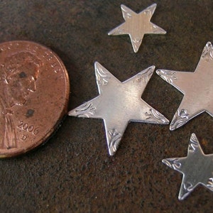 Sterling Silver Design Stars - Etsy