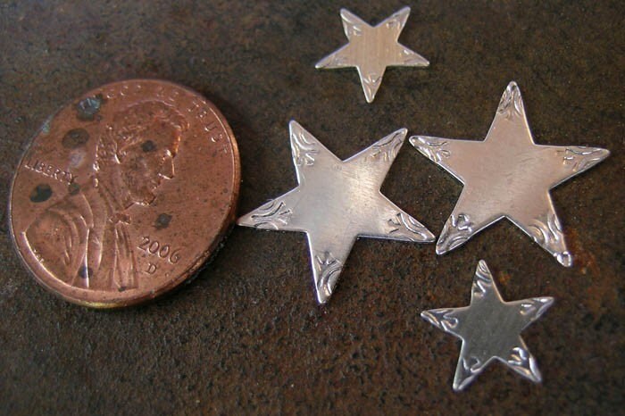 Sterling Silver Design Stars - Etsy
