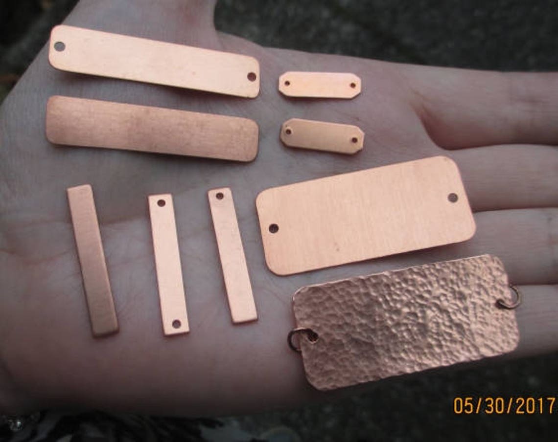 Copper Rectangle Stampings-you Choose Which One - Etsy