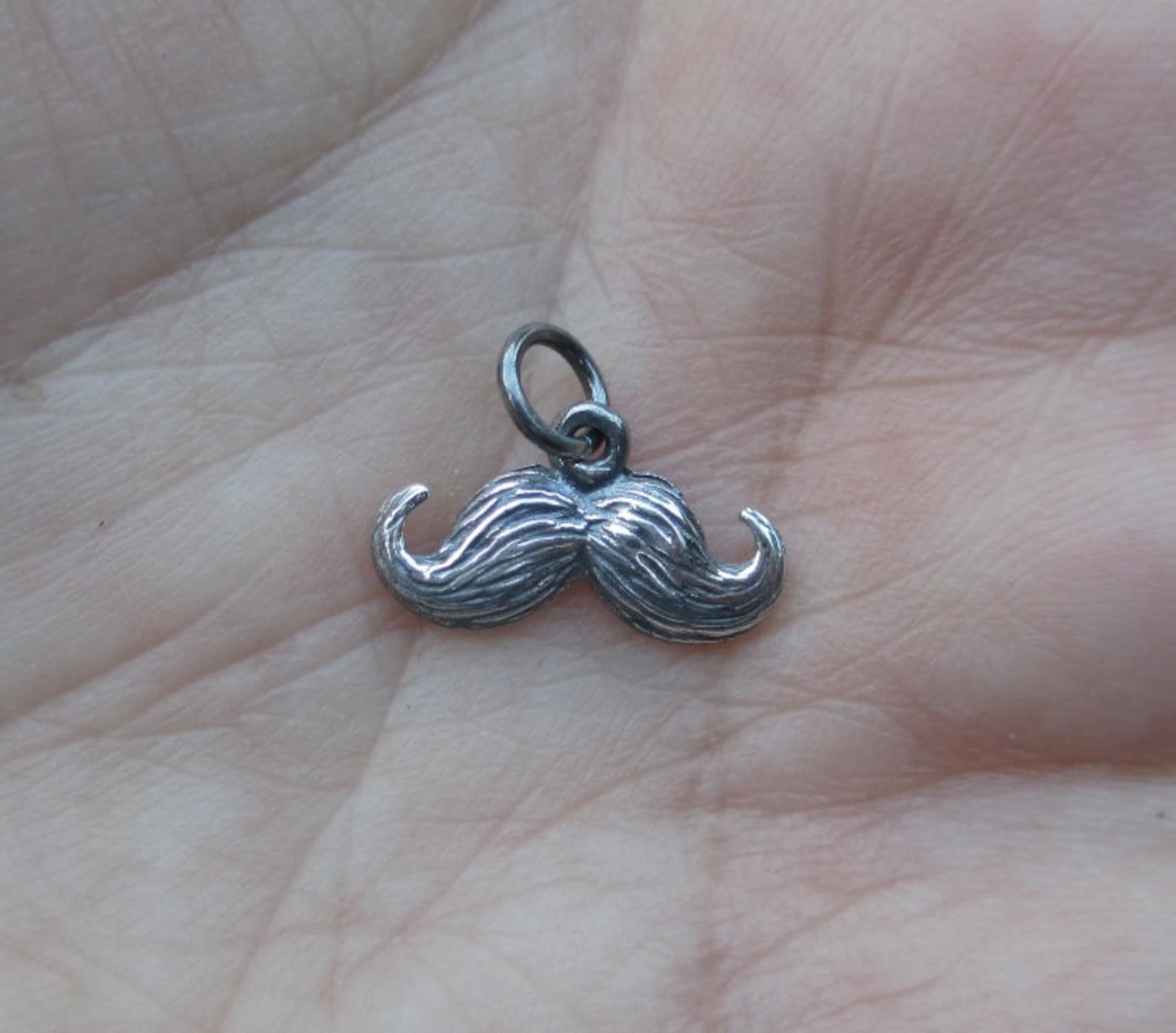 Sterling Silver Mustache Charm(one Charm)you Choose Which Style or Lips ...
