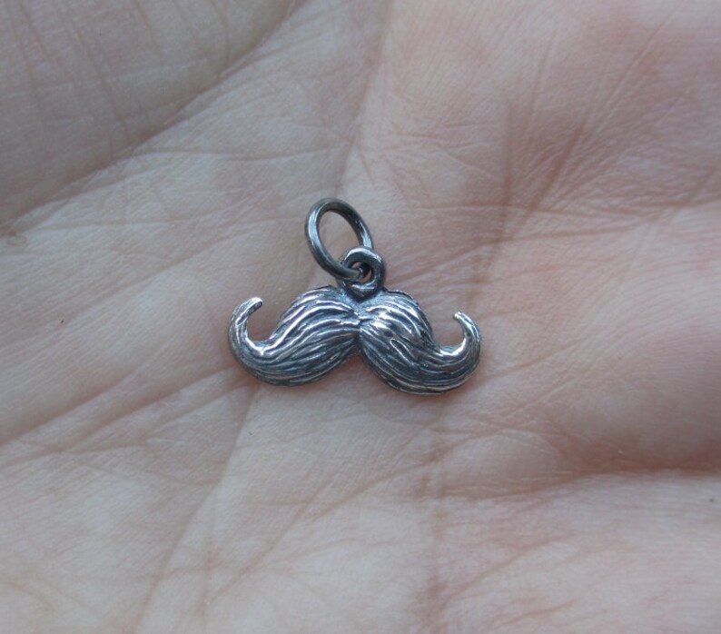 Sterling Silver Mustache Charmone charmYou choose which | Etsy