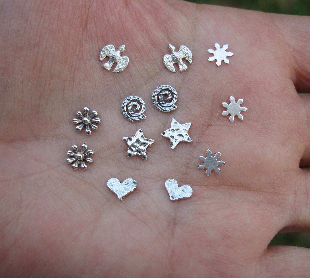 Tiny Sterling Silver Embellishments - Etsy