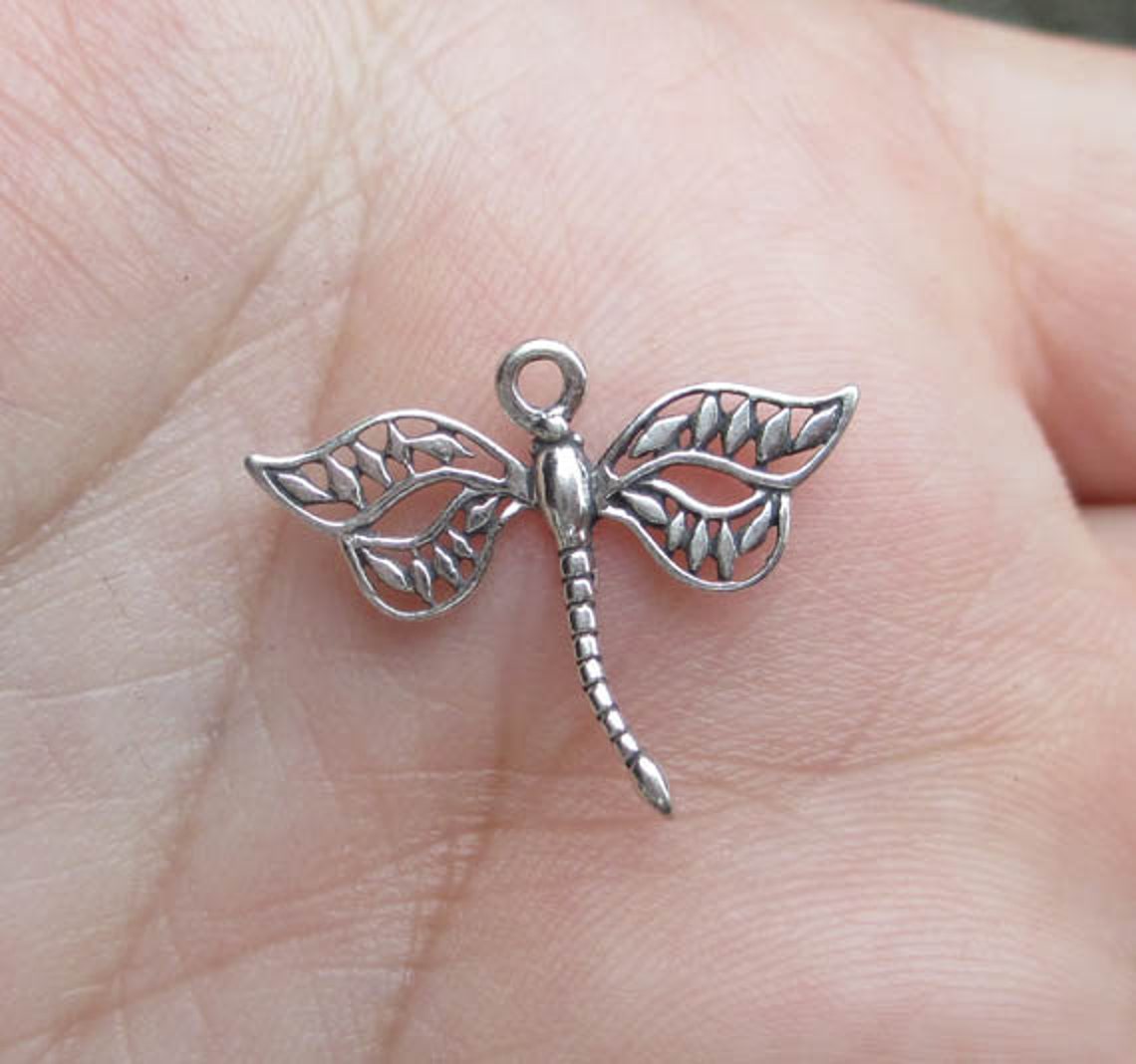 Sterling Silver Small Dragonfly Charms or Design Dragonfly | Etsy