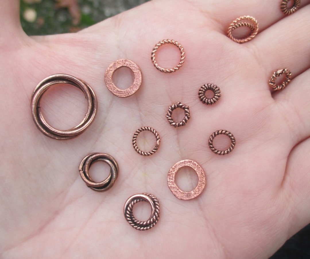 Copper Twisted Rings- You Choose Which One - Etsy