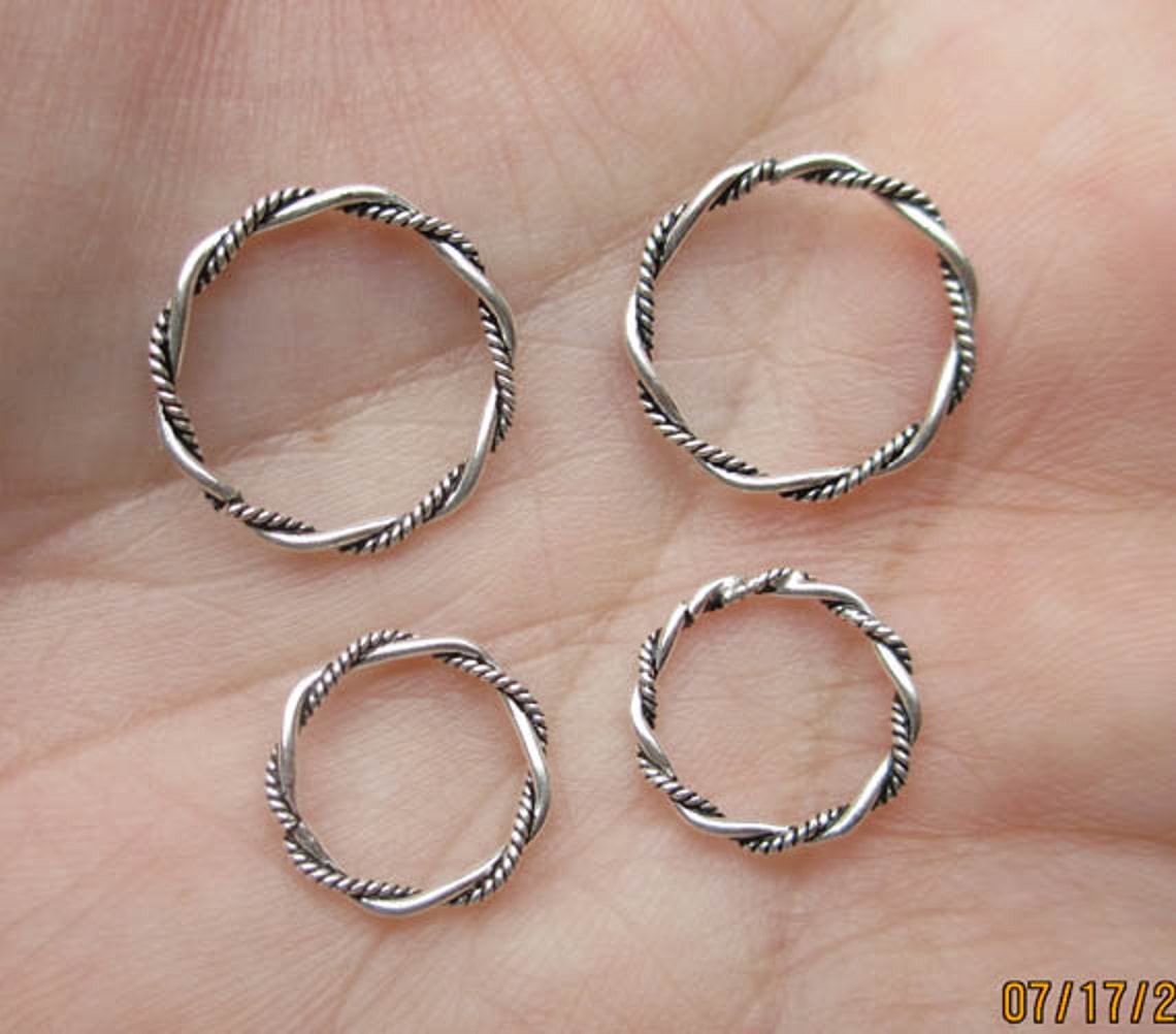 Sterling Silver Twisted Rings You Choose the Size and - Etsy