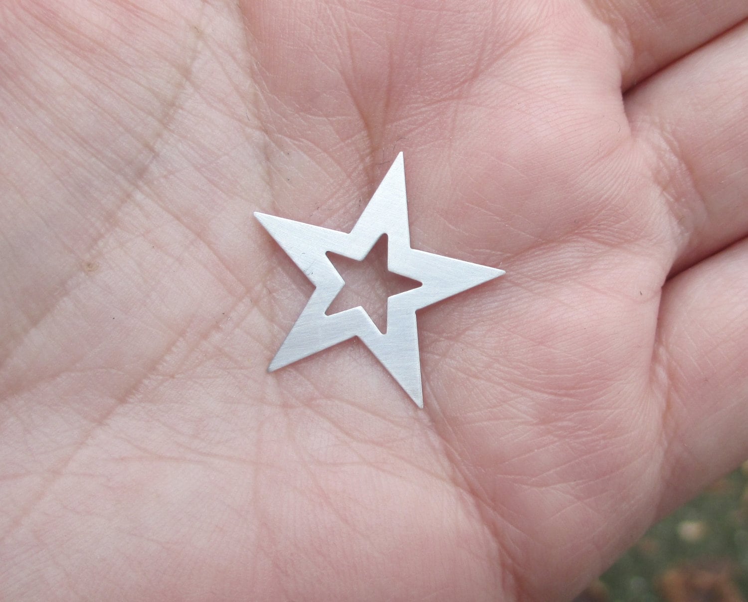 Sterling Silver Star Stampings 1/4 3/8'' | Etsy