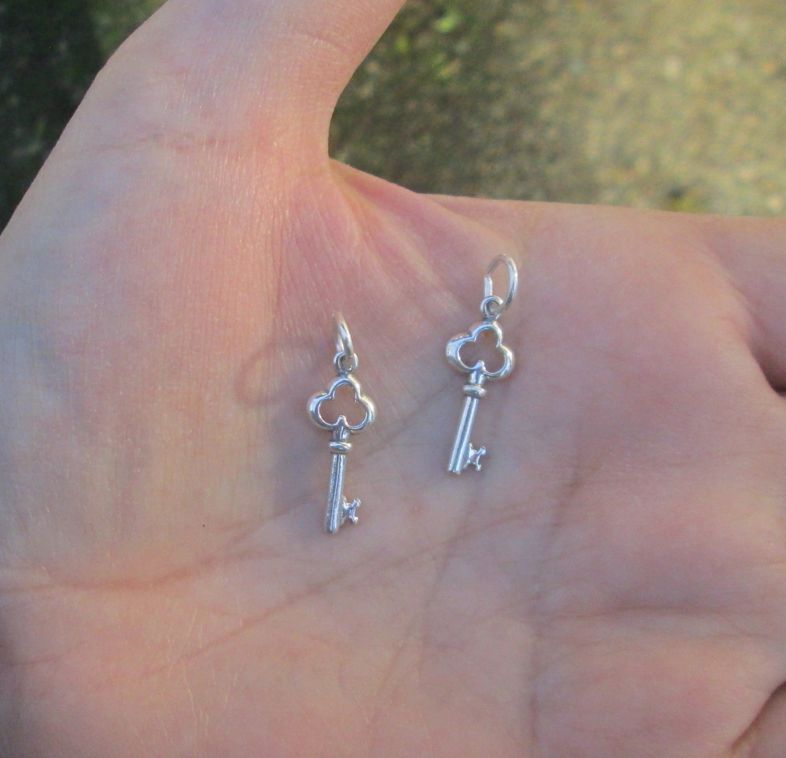 Sterling Silver Key Charms You Choose Which Style and - Etsy