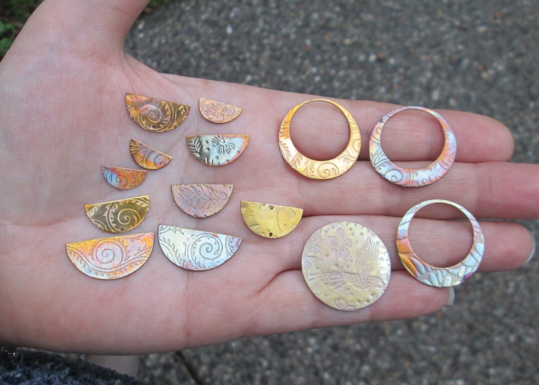 Brass Rolling Mill Designed Half Disc, Hoops or Round Discs - Etsy