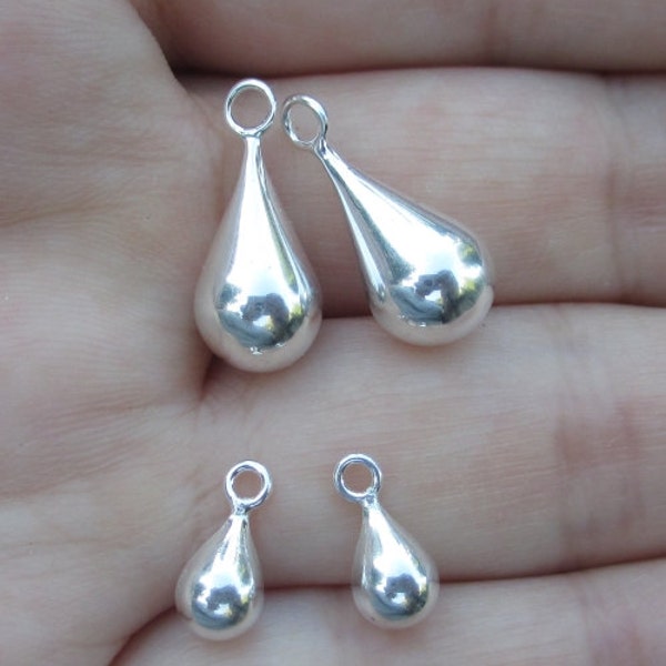Silver Tear Drop - Etsy