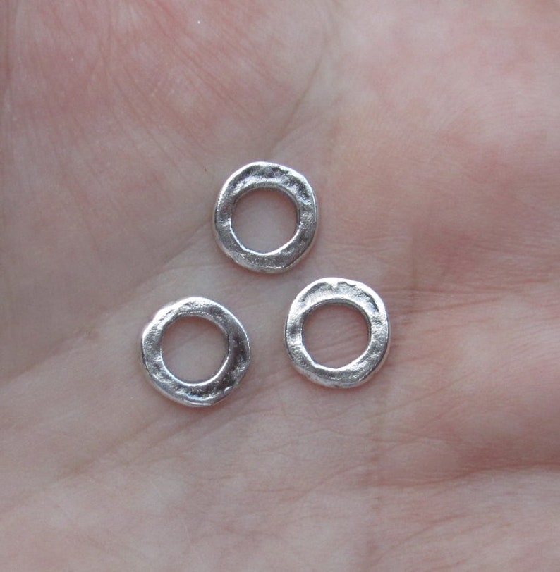 Sterling Silver Washer(one Washer)(three Quarter Inch) With(3/8" C/o ...