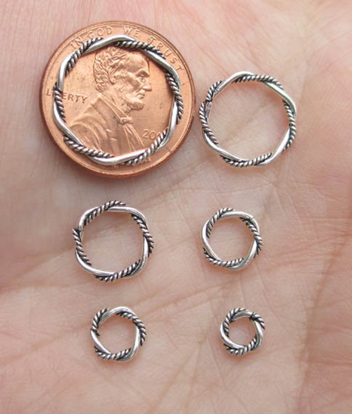 Sterling Silver Twisted Rings You Choose the Size and - Etsy