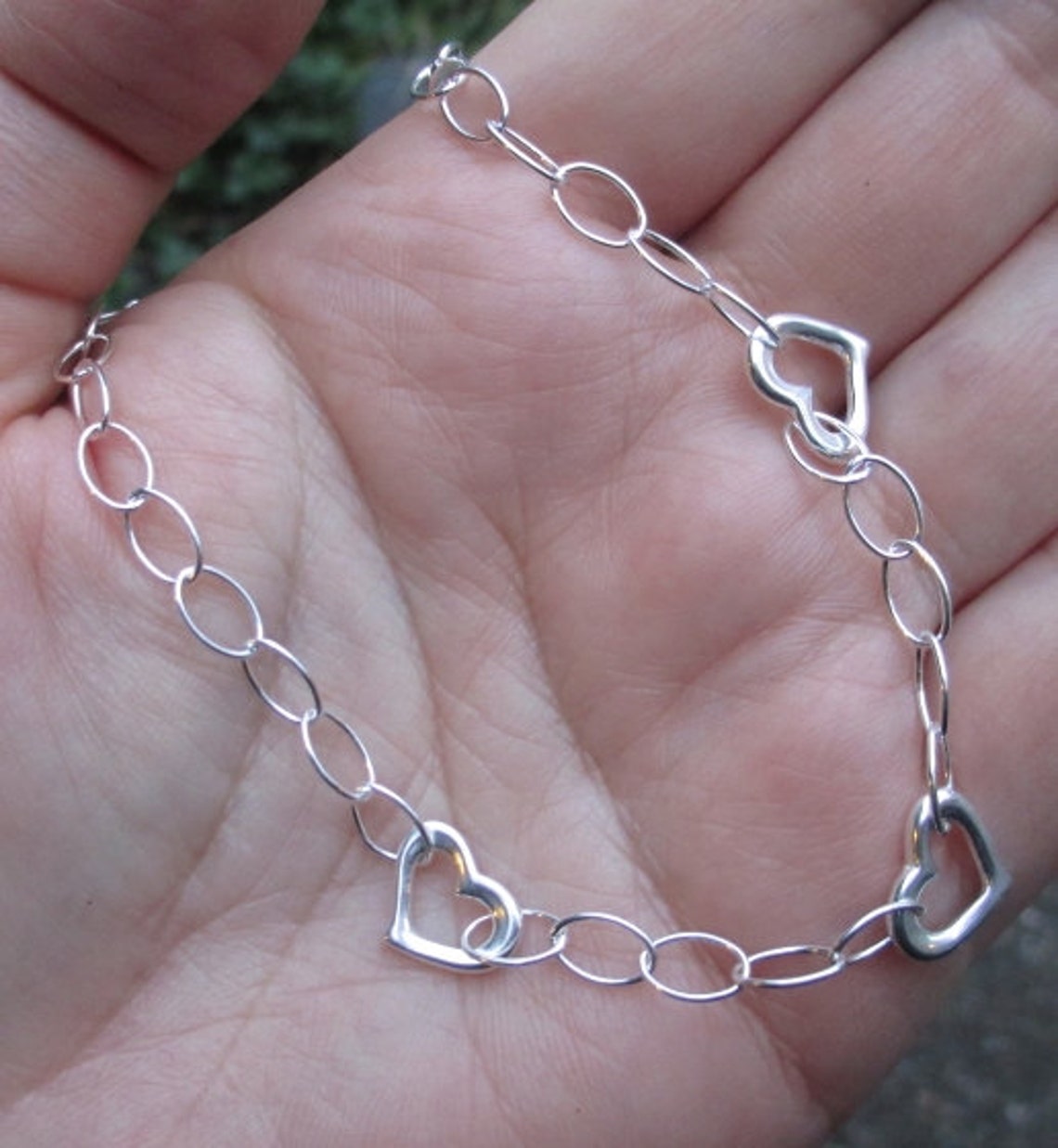 Sterling Silver Heart Bracelet Necklace or Mom Necklace You - Etsy