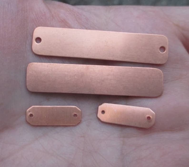 Copper Rectangle Stampings-you Choose Which One - Etsy