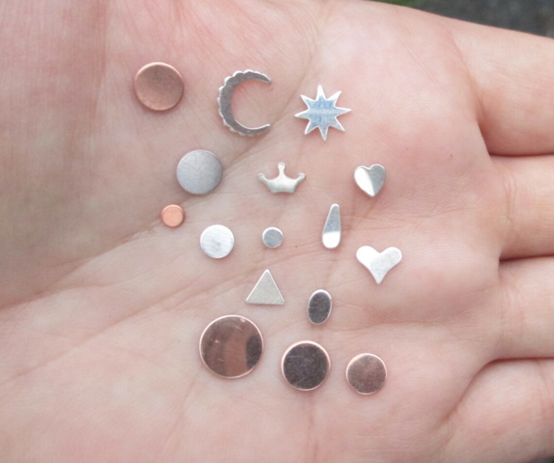 Sterling Sunburst Crown ShapesScalloped Moonor Hearts & | Etsy