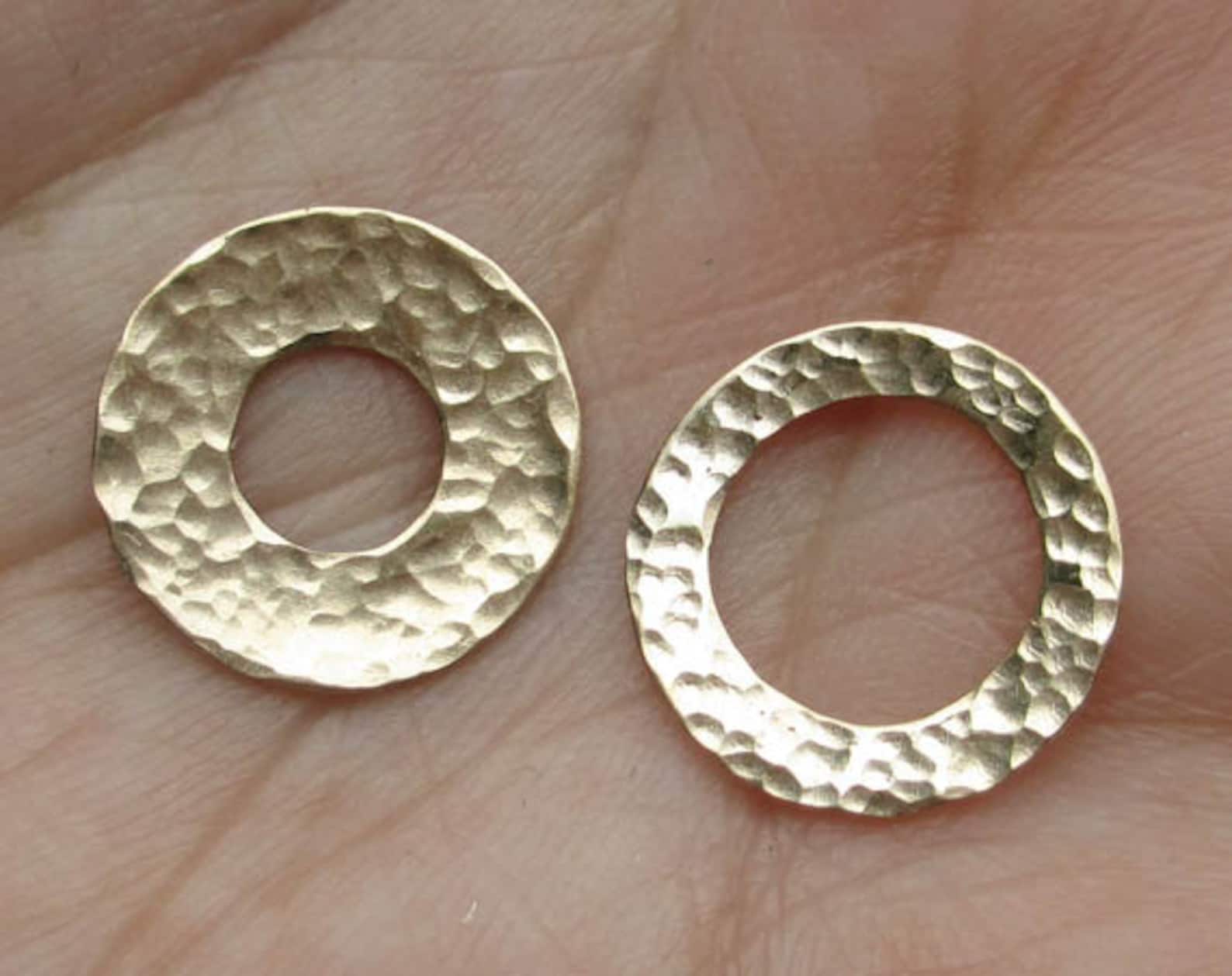 Gold Filled Design Disc or Washers You choose which one | Etsy