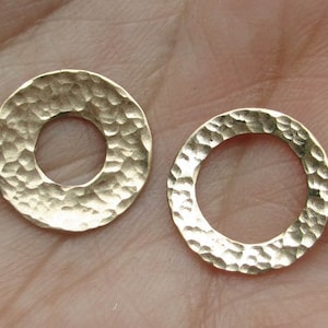 Gold Filled Design Disc or Washers - You Choose Which One - Etsy