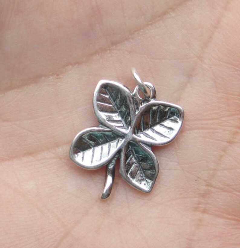 Sterling Silver Four Leaf Clover Charms - You Choose Which One - Etsy